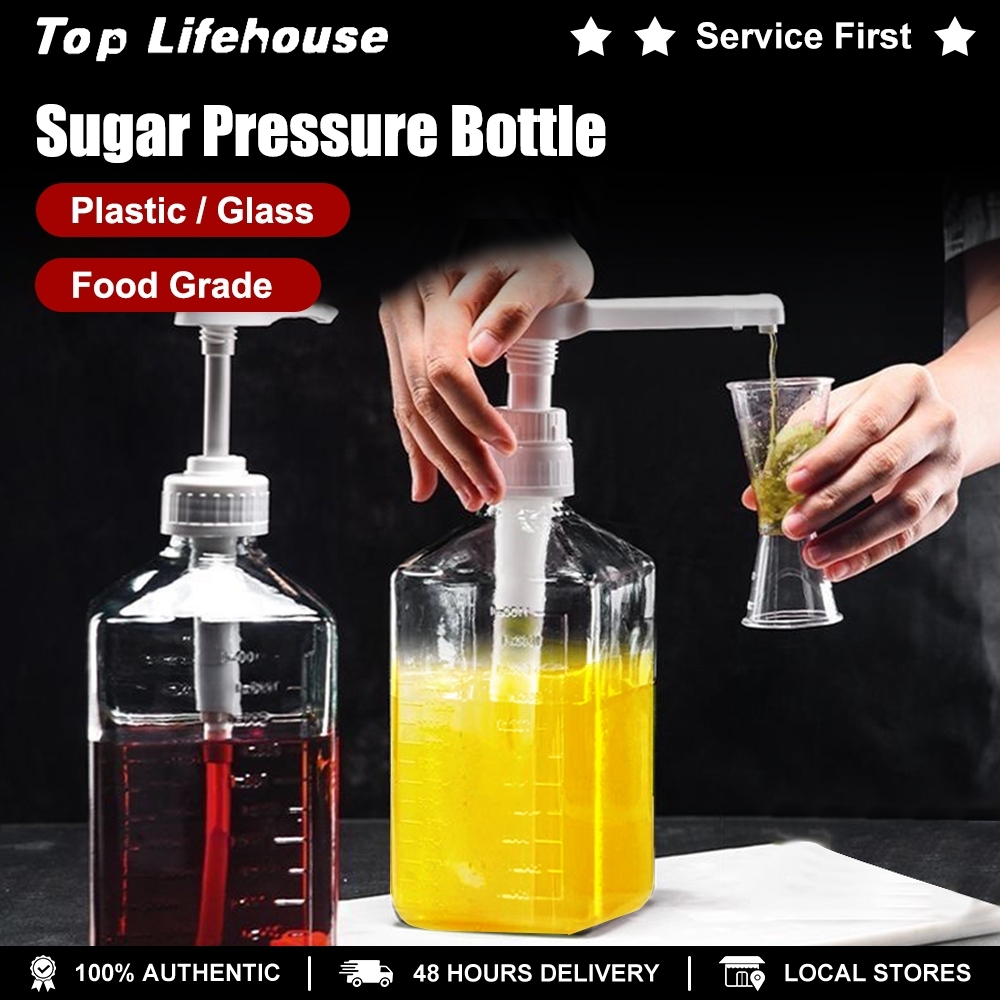 1600ML Sugar Pressure Bottle Plastic Fructose Squeeze Bottle Syrup ...
