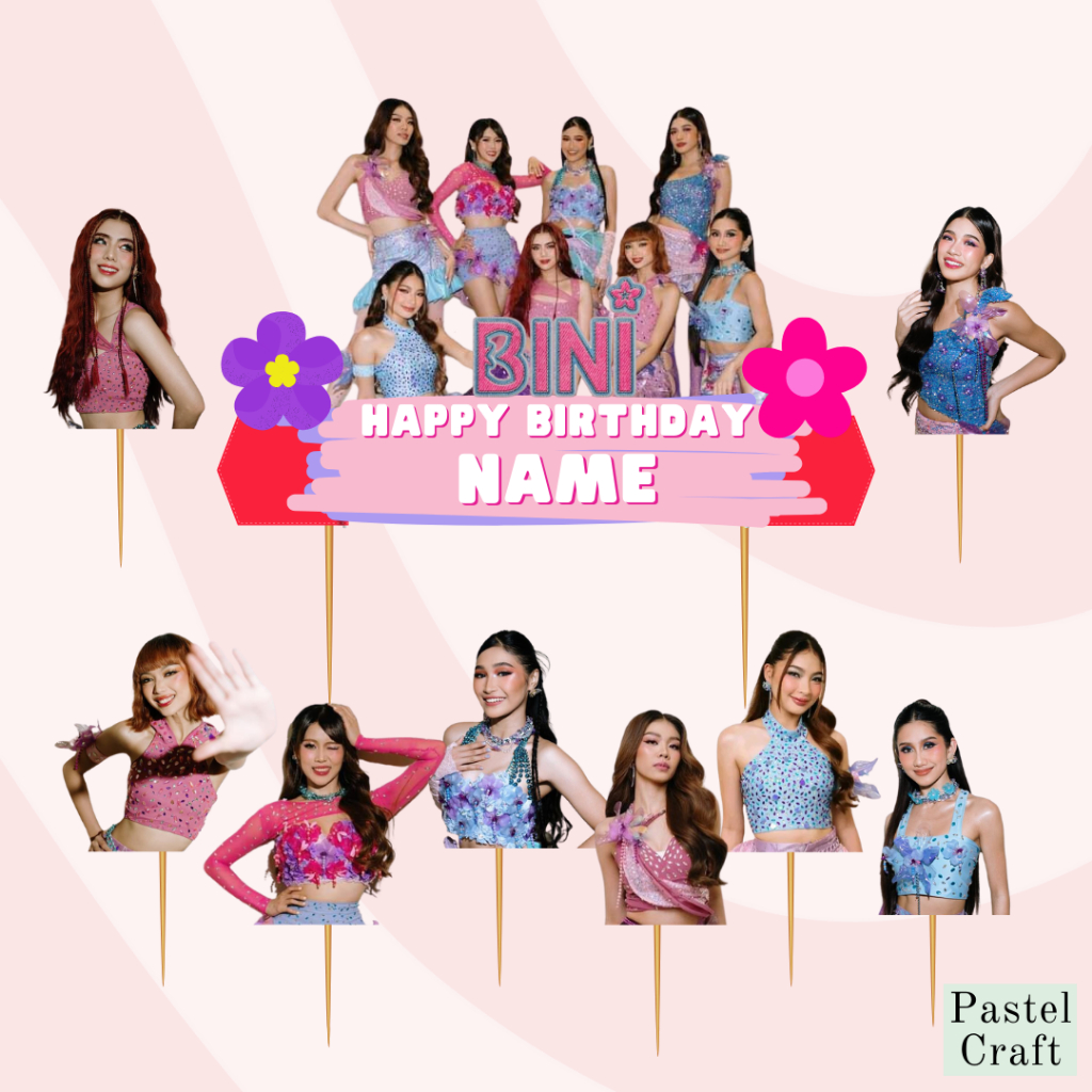 Bini Customized Cake Topper | Shopee Philippines
