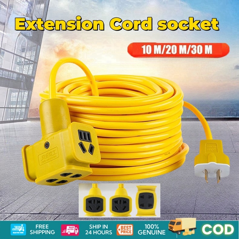 extension wire heavy duty 5 10 20 30 meters long extension cord strip ...