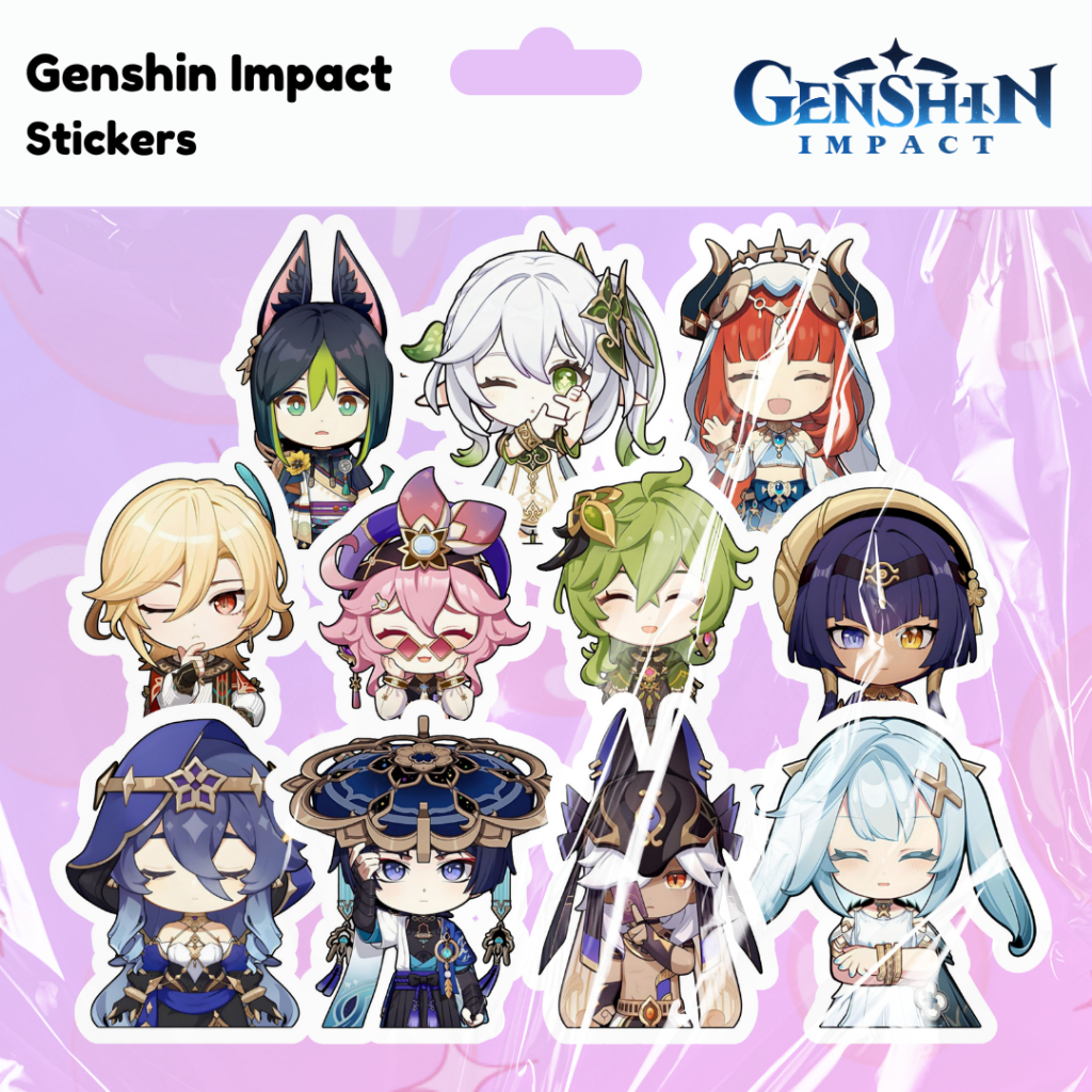 Genshin Impact Sumeru Characters [waterproof vinyl stickers] Set 7/9 ...