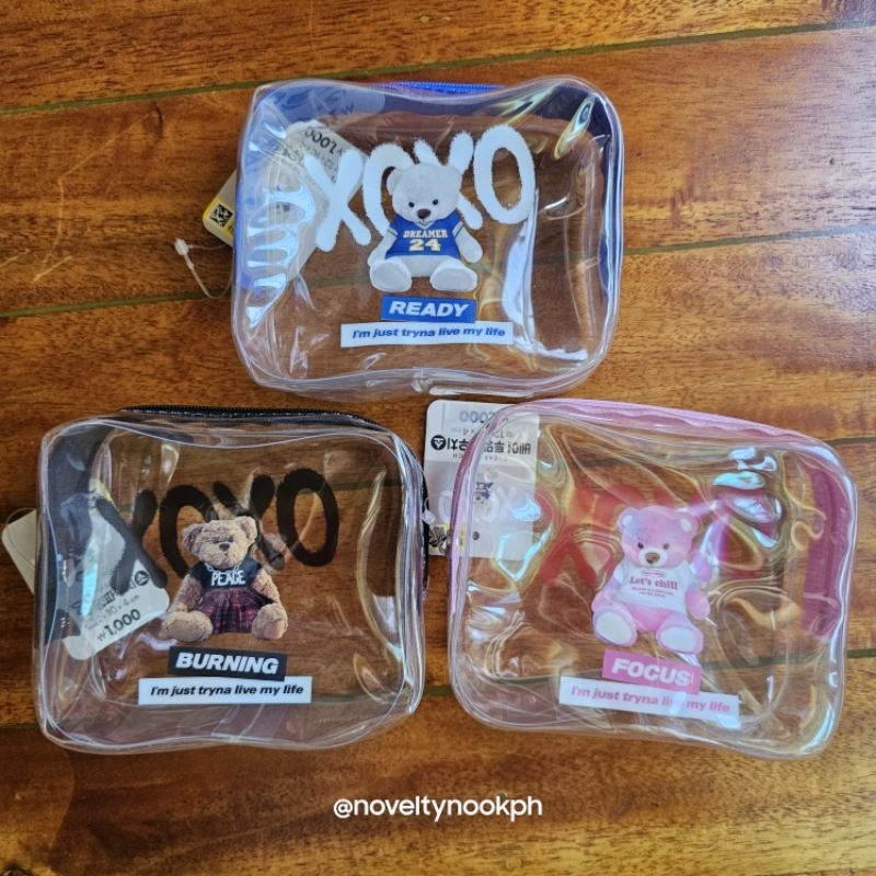 [PH Stock] Daiso Korea PVC Clear Pouch Hi-Teen XOXO Design | Shopee ...