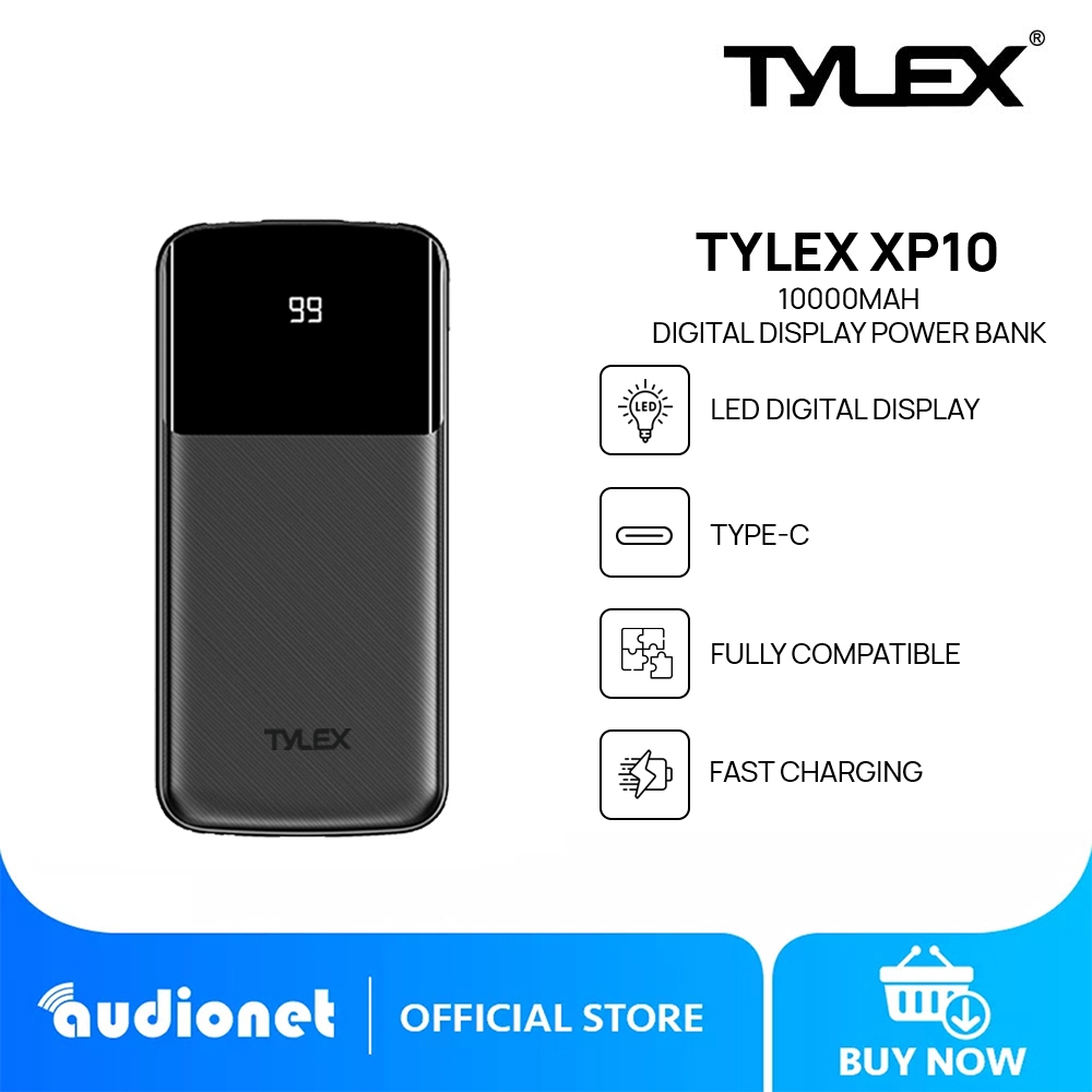 Tylex XP10 10000mAh Digital Display Power Bank | Fast Charging | 37Wh ...