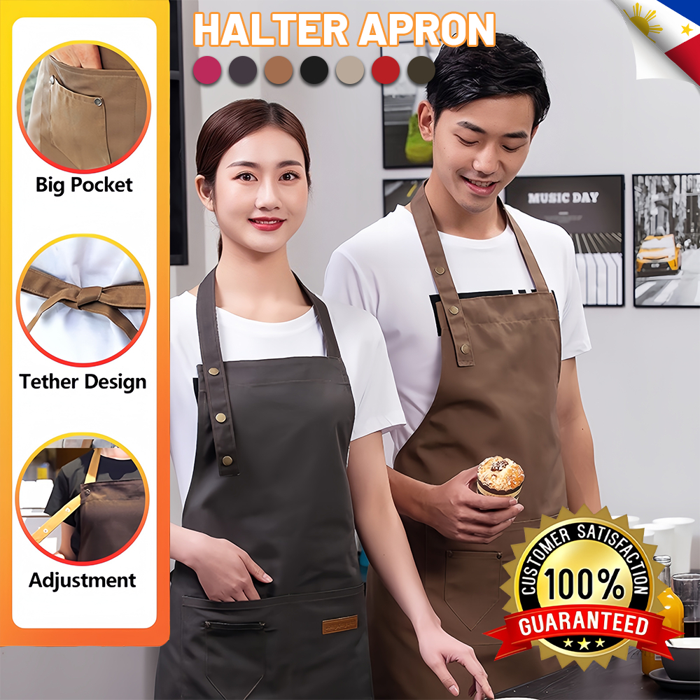 Canvas apron waterproof and anti-fouling apron restaurant special men ...