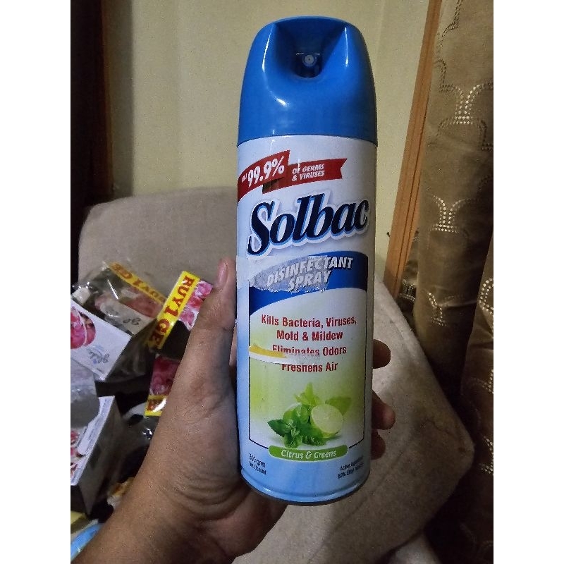 SOLBAC DISINFECTANT SPRAY 300g | Shopee Philippines