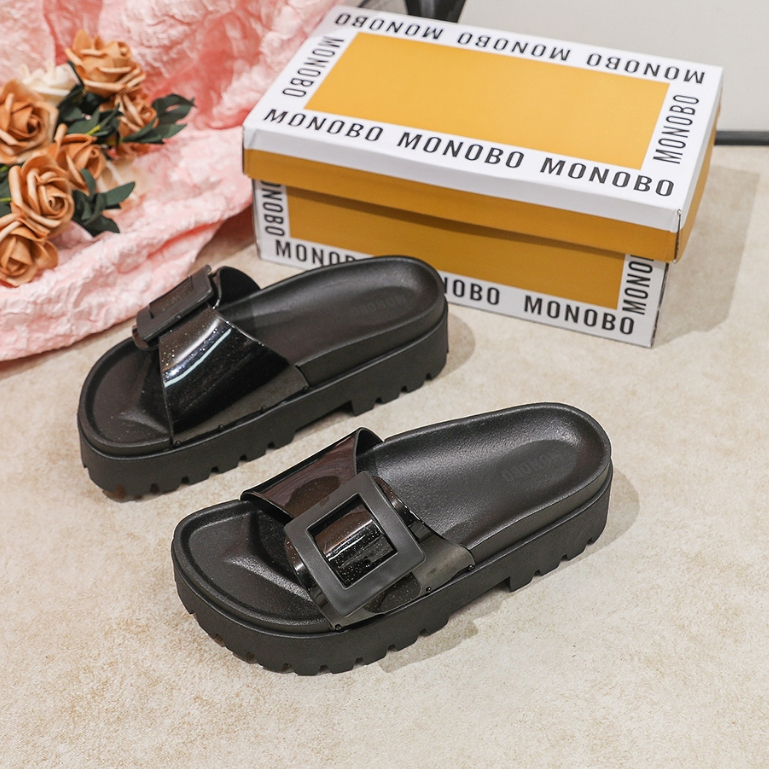 RESY MONOBO jello one strap SANDALS FOR WOMEN MONOBO SLIPPER WITH BOX ...