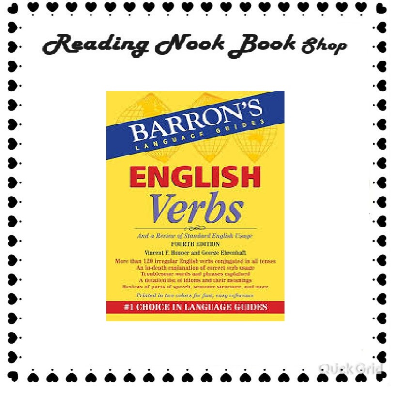 English Verbs: And a Review of Standard English Usage (Barron's Verb ...