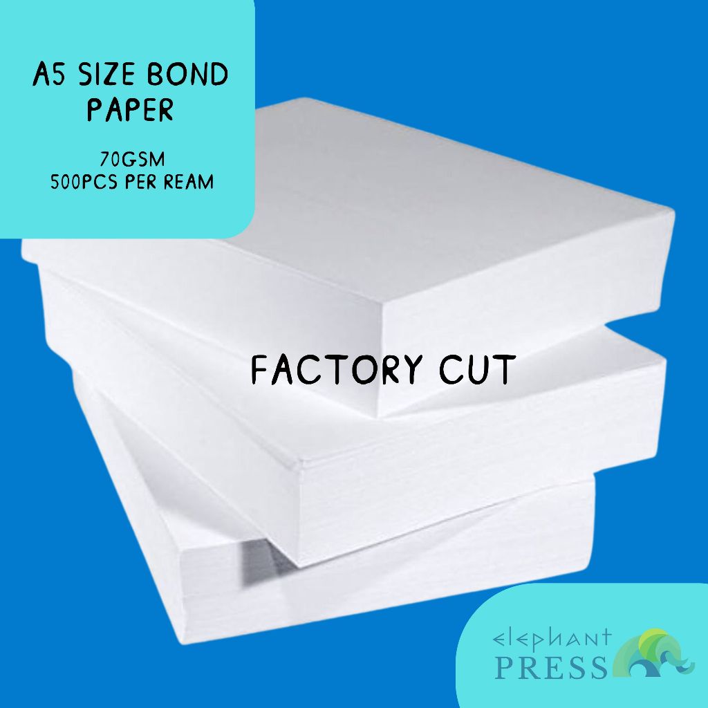 (FAST SHIPPING) A5 FACTORY CUT BOND PAPER COPY PAPER 500PCS | Shopee ...