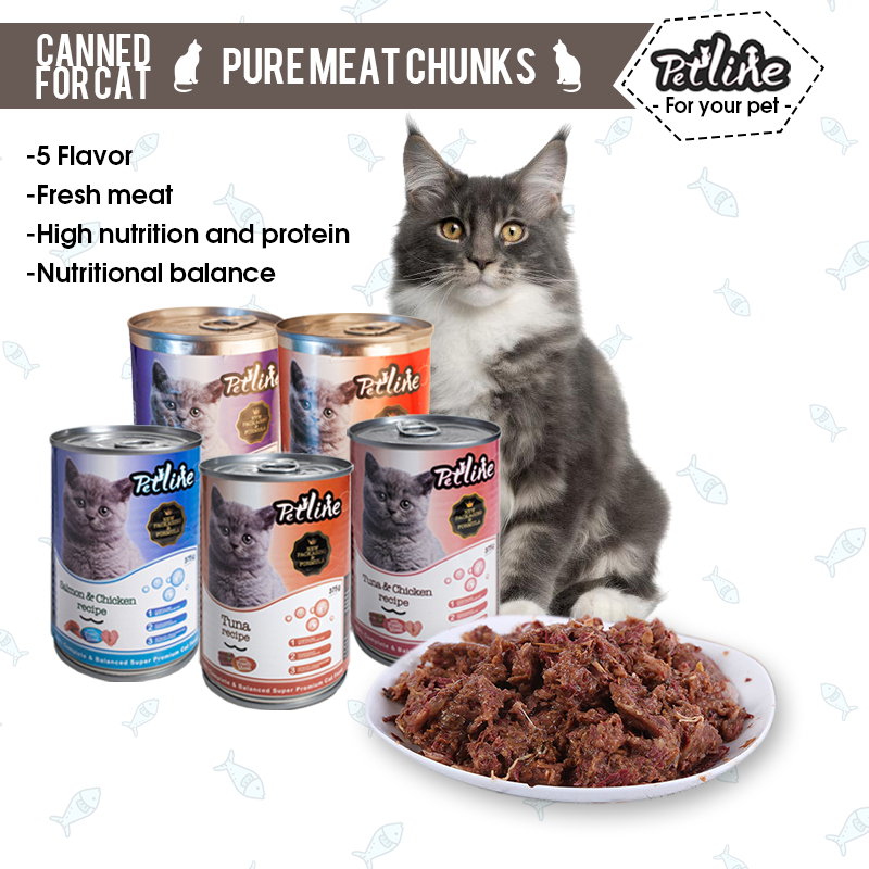 Petline Cat Wet Food Canned 375g Wholesale promotion Cat Food Can ...