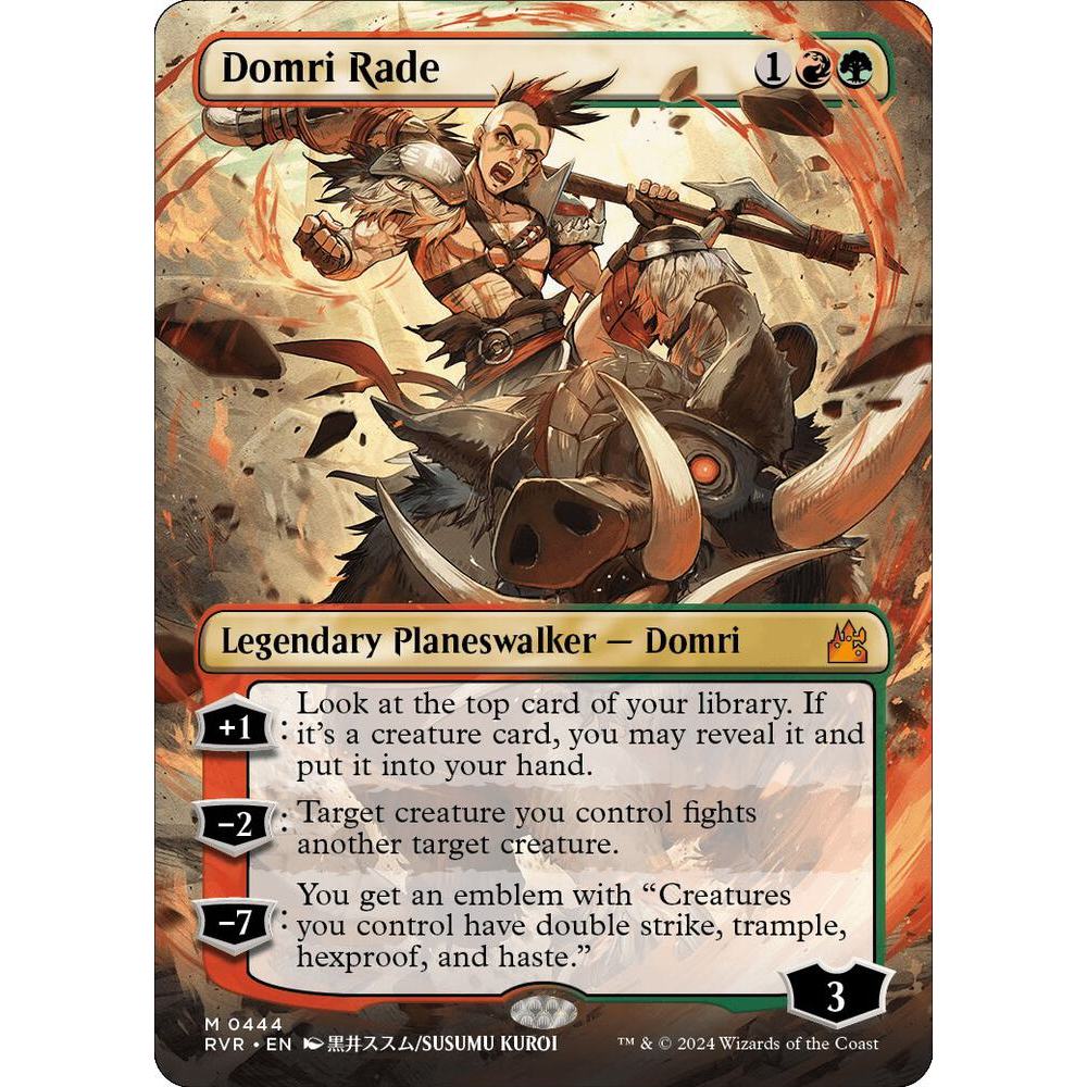 Domri Rade (Anime Borderless) - Ravnica Remastered (RVR) MTG | Shopee ...