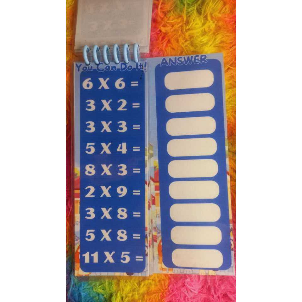 Personalized Reusable Multiplication Activity | Shopee Philippines