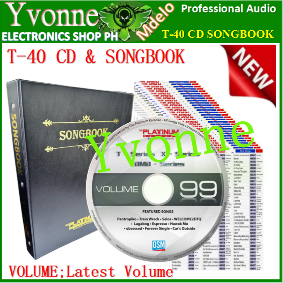 Yvonne SHOP Updated CD Platinum T40 Reyna Songlist For T-X Series ( T ...