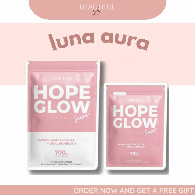 Luna Aura Hope Glow Super Glutathione | Shopee Philippines