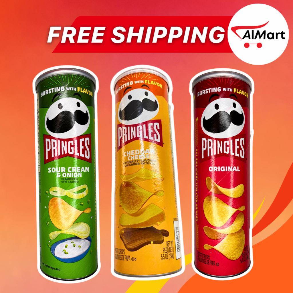 PRINGLES (ORIGINAL, SOUR CREAM & ONION) (149 GRAMS) | Shopee Philippines
