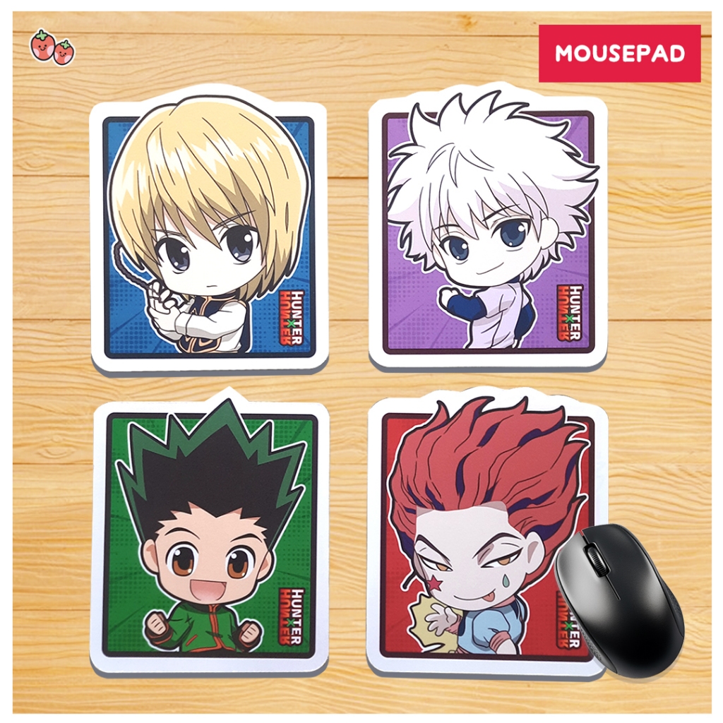 Hunter X Hunter Mousepad - Gon Killua Kurapika Hisoka Kawaii Chibi Cute ...