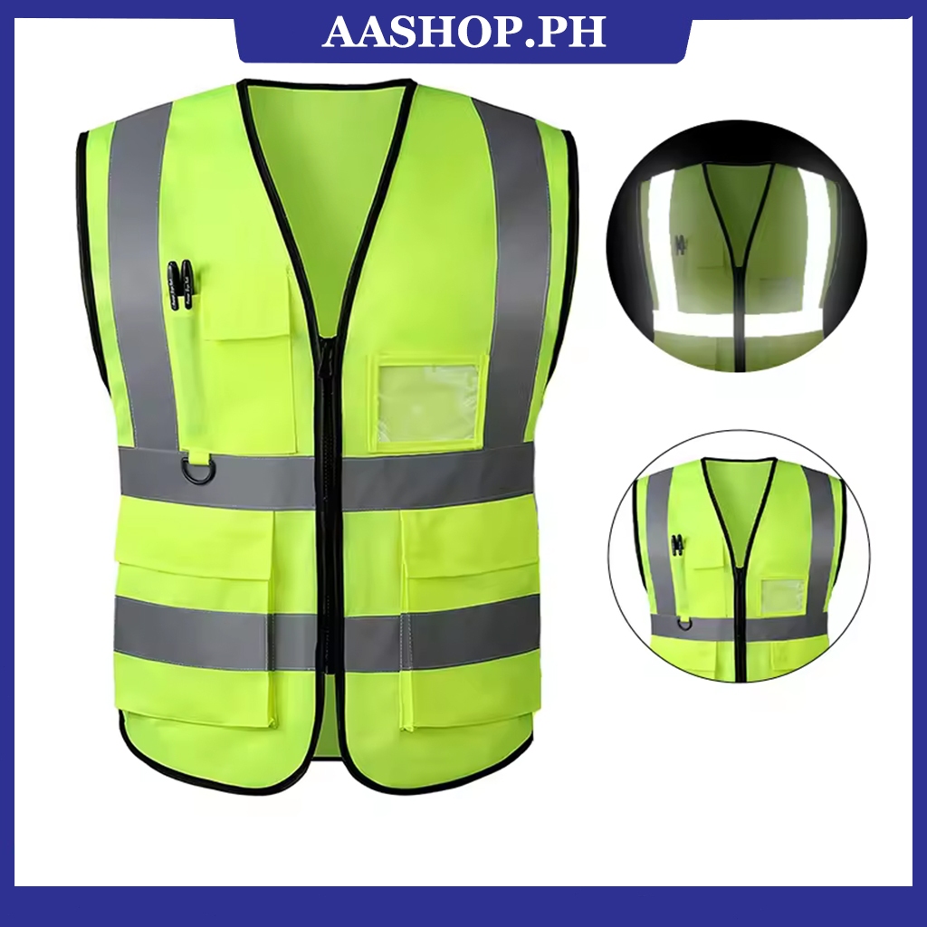 Reflective Safety Vest for motorcycle High Visibility traffic Night ...