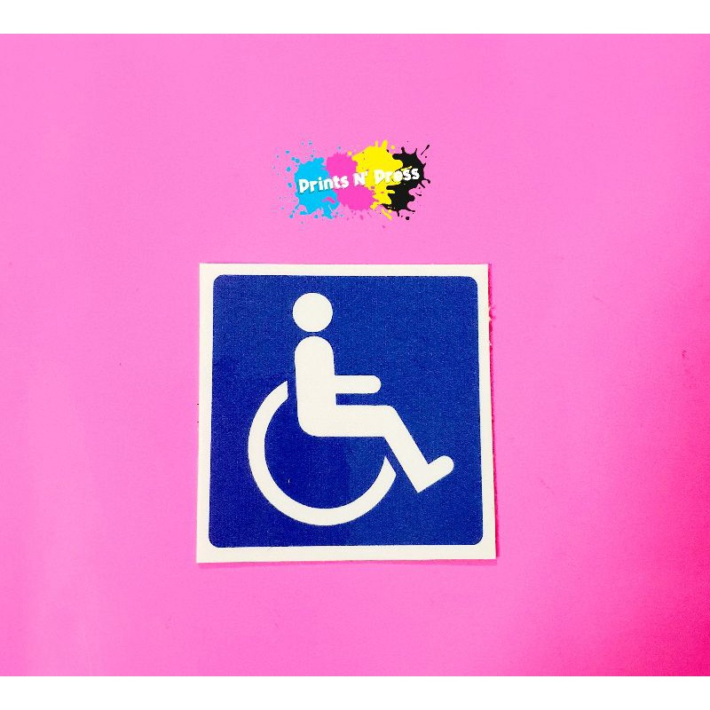 PWD sticker blue (2pcs) waterproof vinyl sticker. ships in 1-2 days ...