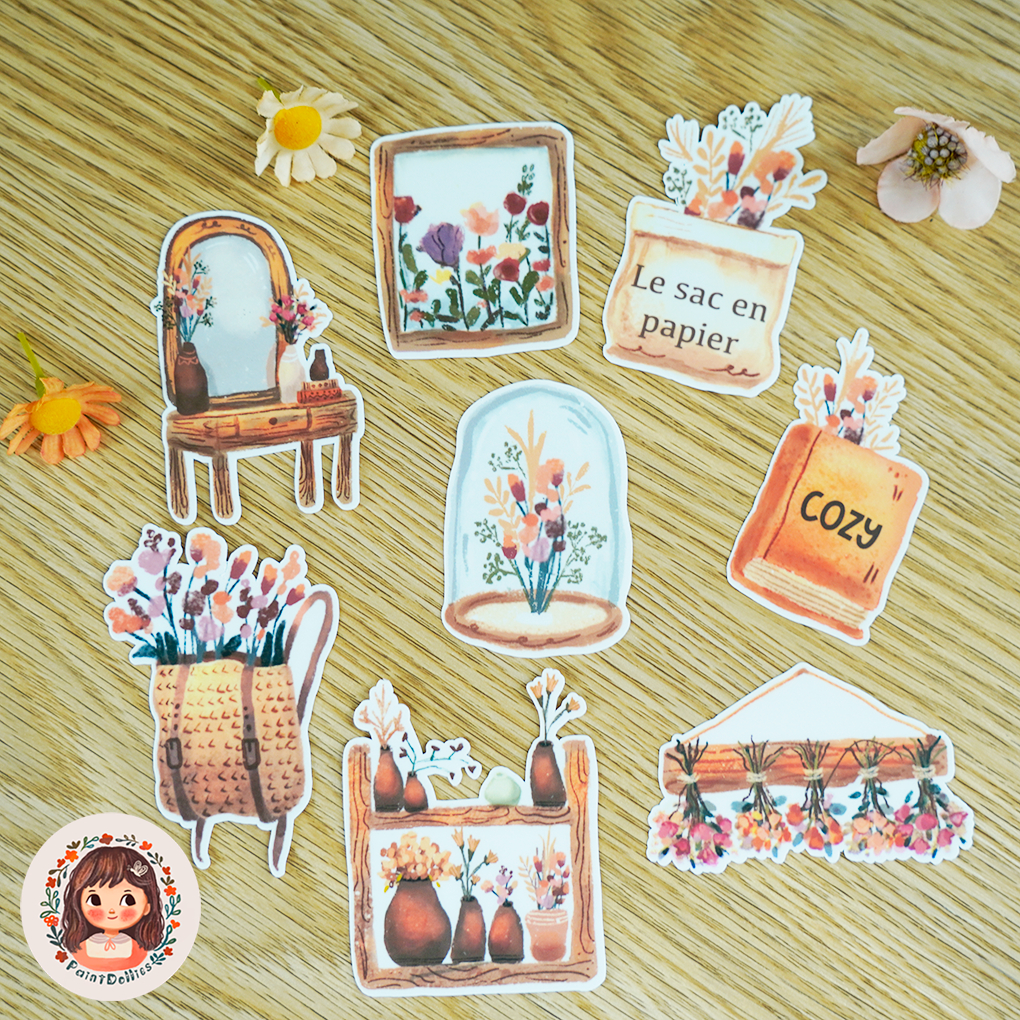 SP003 Bohemian Aesthetic Sticker Pack/ Boho Decor Stickers/Waterproof ...