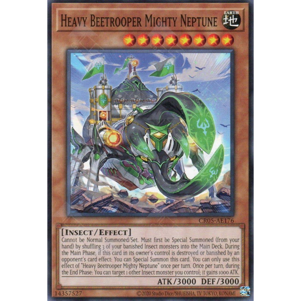 CR05-AE176 Heavy Beetrooper Mighty Neptune YUGIOH CARD | Shopee Philippines