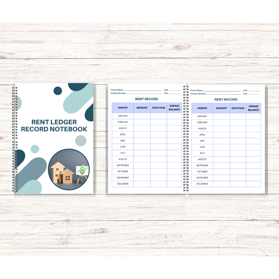 A&J Rent Ledger Record Notebook Wire Bind 70 pages Book | Shopee ...
