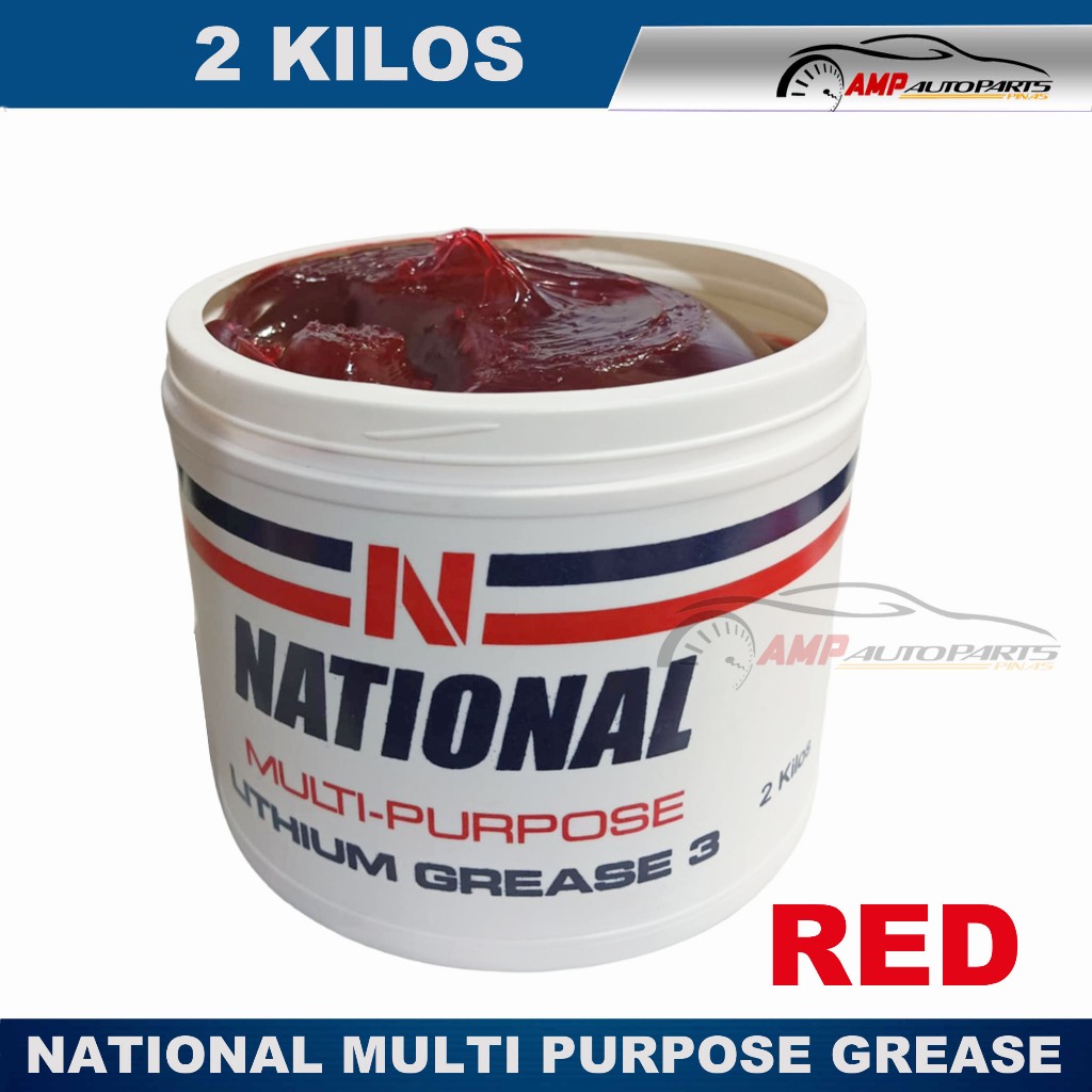 NATIONAL MULTI-PURPOSE GREASE 2 KILOS RED (2 kg) | Shopee Philippines