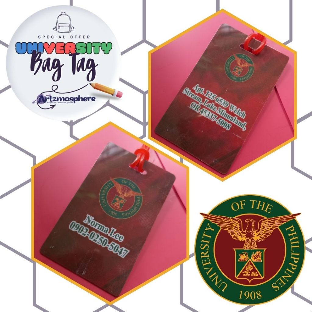 University of the Philippines High Quality PVC Bag Tag | Shopee Philippines