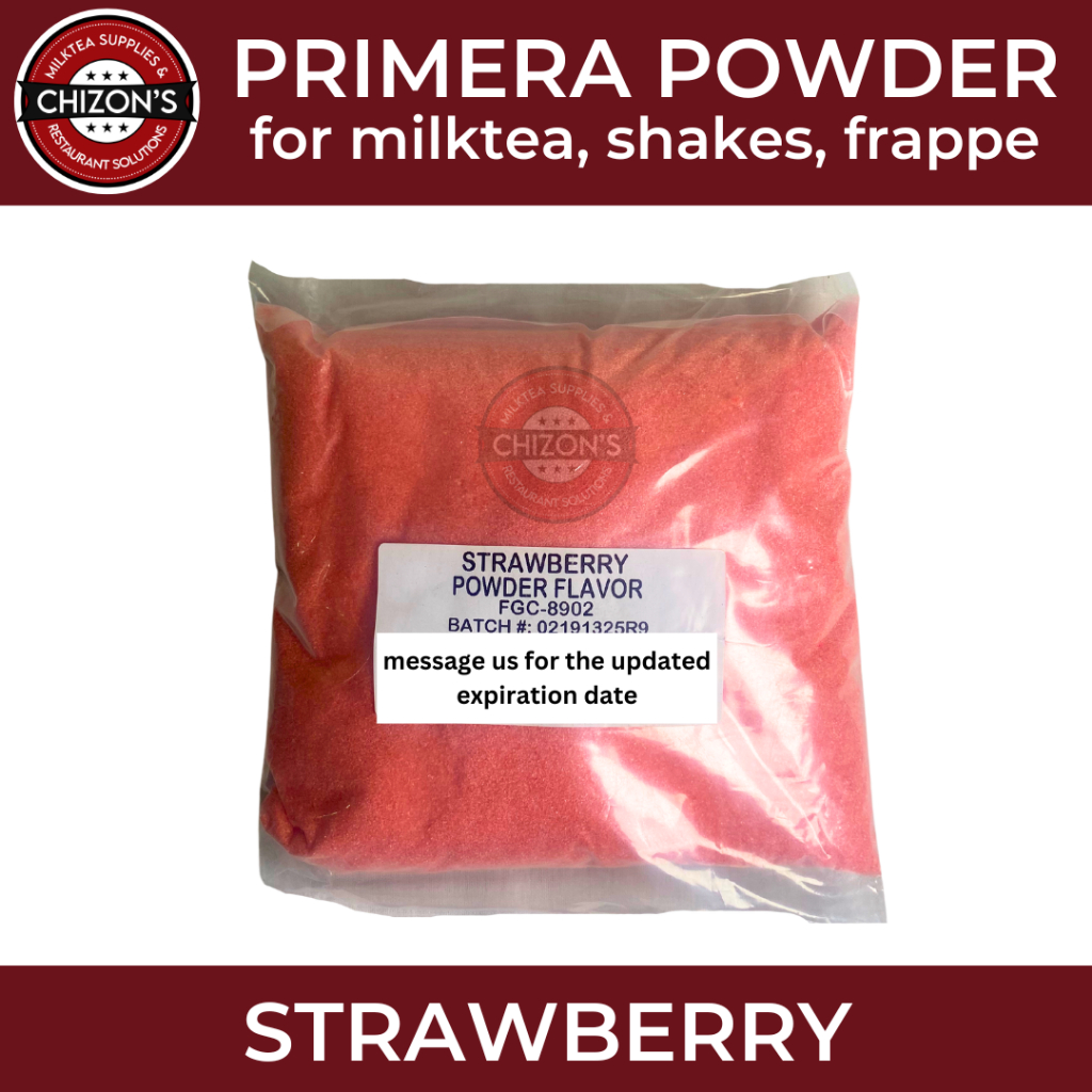 PRIMERA Strawberry Premium Powder Milktea Milk Tea Frappe Shakes Hot or ...