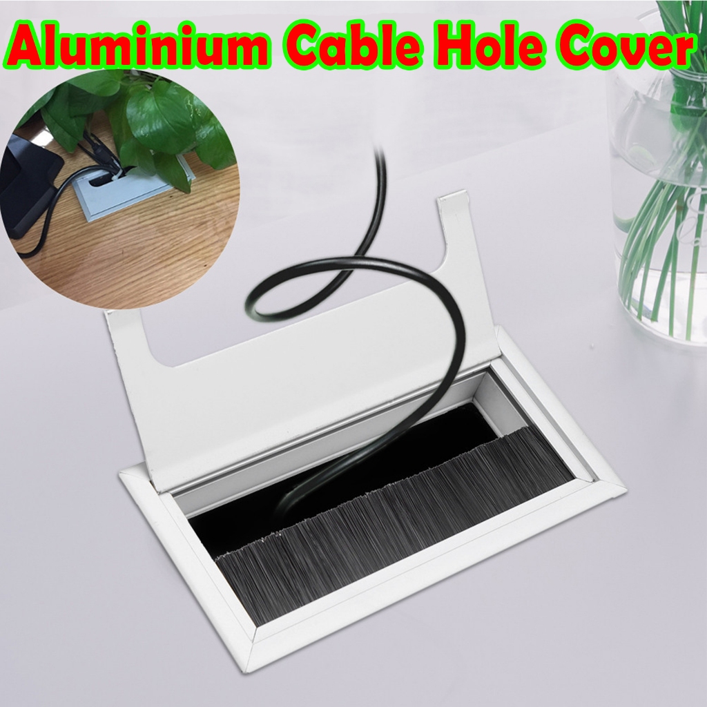 Aluminium Cable Hole Cover, Office Desk Computer Wire Cable Outlet ...