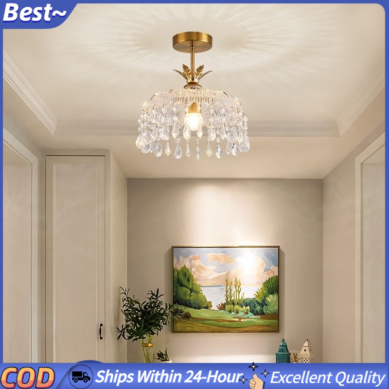 Chandelier Ceiling Light 3 Colors Chandelier Ceiling Sala Crystal LED ...