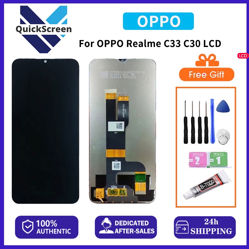 [QuickScreen]Original For OPPO Realme C33 C30 LCD WIth Frame DIsplay ...