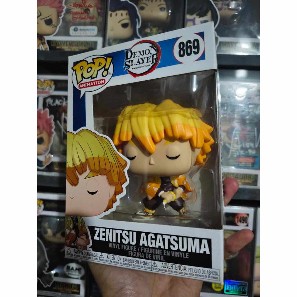 Funko POP Animation: Demon Slayer - 869 Zenitsu Agatsuma | Shopee ...