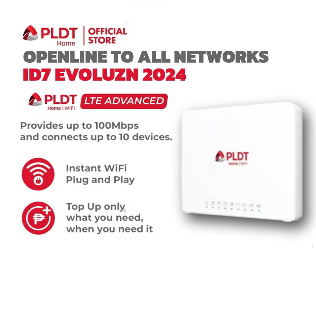 FX-ID7 PLDT HOME PREPAID WIFI OPENLINE CAT 6 | Shopee Philippines