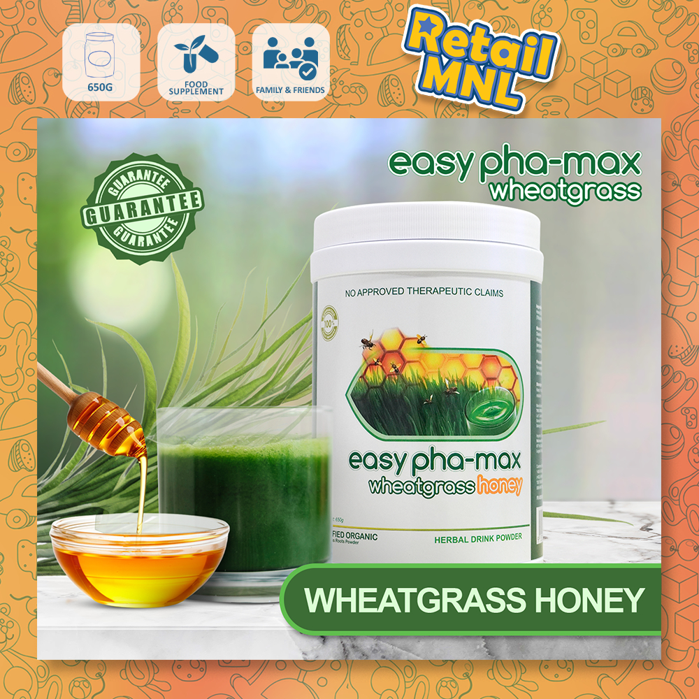 Retailmnl Easy Phamax Wheatgrass Honey Tea (Canister) 650g | Shopee ...