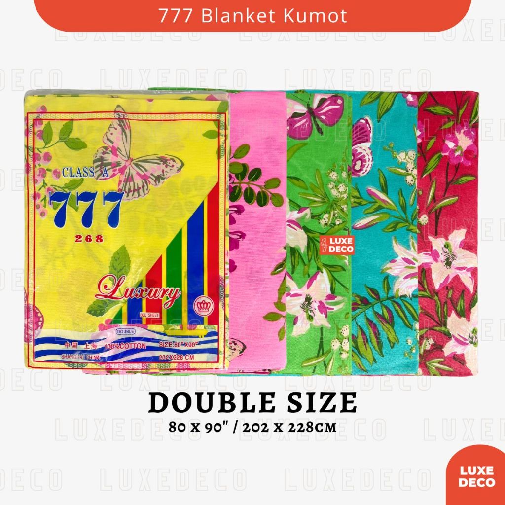 Luxe Deco Double Cotton 777 Blanket / Kumot / Bedsheet / Habol ...