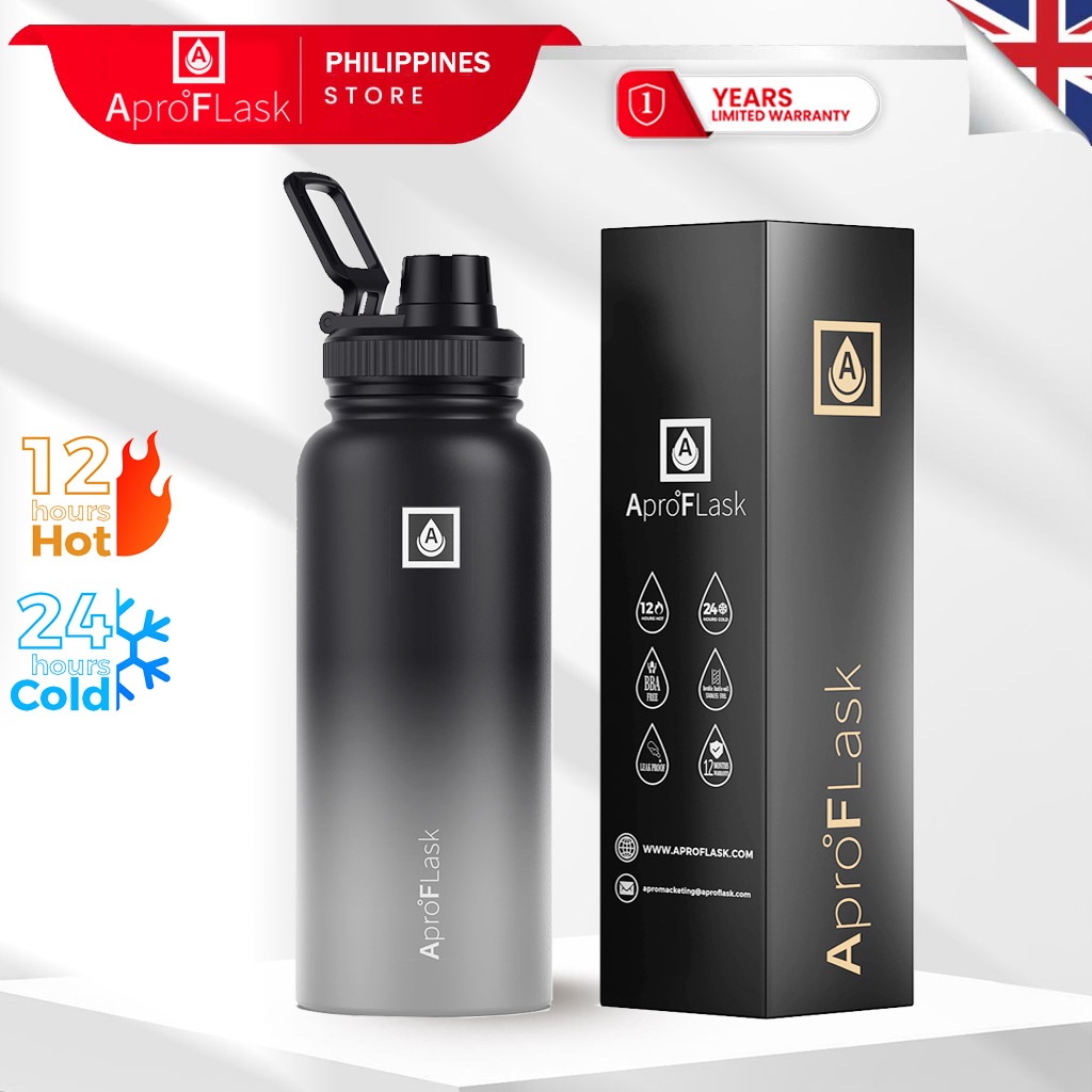 Apro°Flask 22oz/32oz Tumbler Wide Mouth with Cap Lid Vacuum Insulated ...