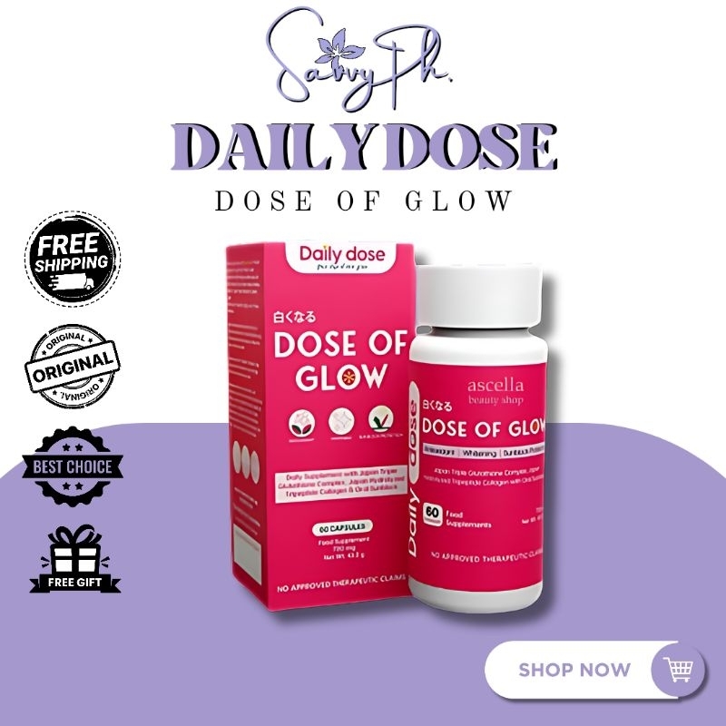 Daily Dose Dose of Glow Glutathione & Collagen with Oral Sunblock ...