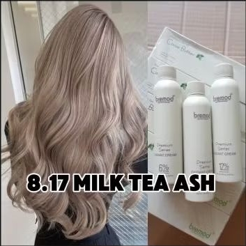 milk tea ash 8.17 hair color set bremod cocoa butter premium series ...