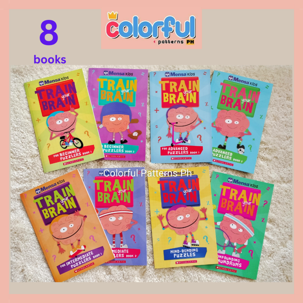 TRAIN YOUR BRAIN by Scholastic (8 books/set) for kids | Shopee Philippines
