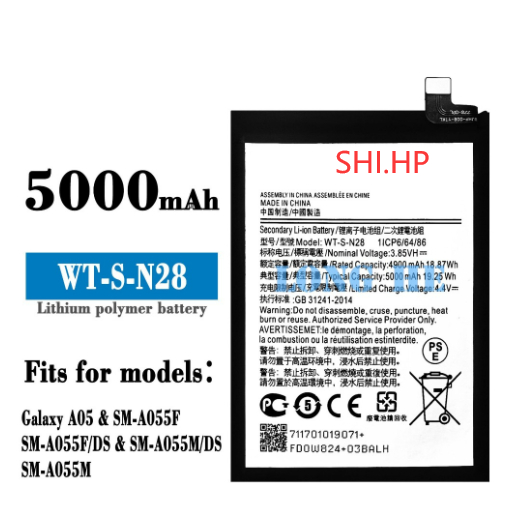 SAMSUNG Galaxy A05 SM-A055F SM-A055F/DS SM-A055M/DS SM-A055M WT-S-N28 ...