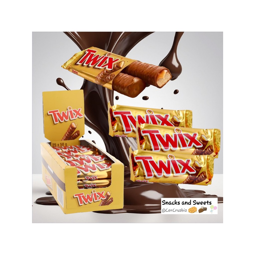 Twix chocolate bar 50g (good until 2025March) | Shopee Philippines