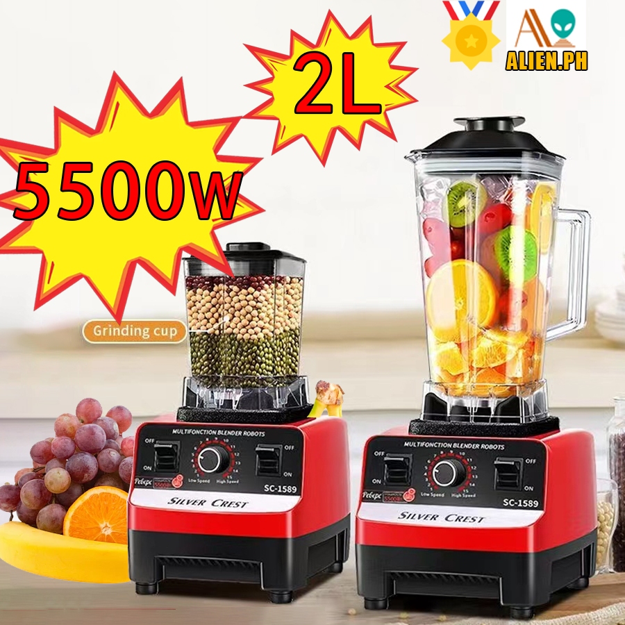 Blender heavy duty Ice crusher 5500W 15 speed blender for shake blender ...