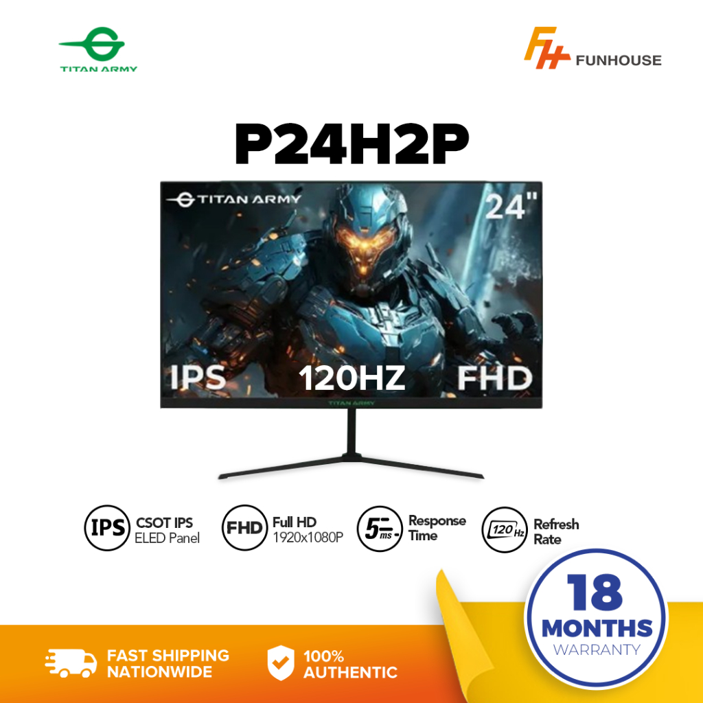 Funhouse | Titan Army P24H2P 23.8“ FHD 1920*1080 120Hz VA Gaming ...