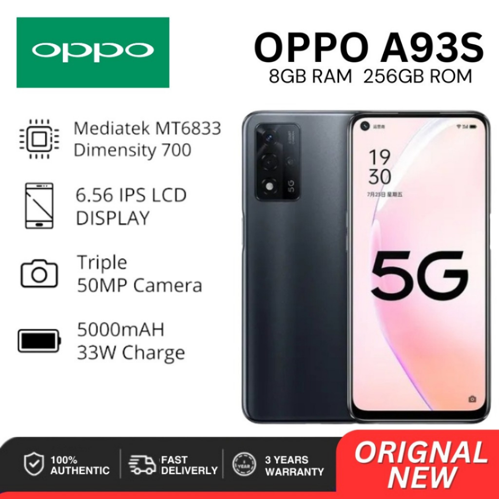 OPPO A93 mobile phone 6.5 inches/5G version90Hz refresh rate, 5000mAh ...