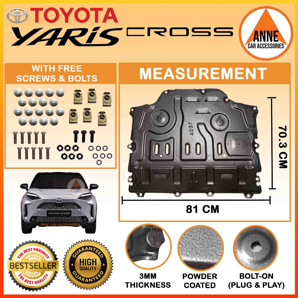 Skid Plate for Toyota Innova 2016-ONWARDS / Yaris Cross 2021- Onwards ...