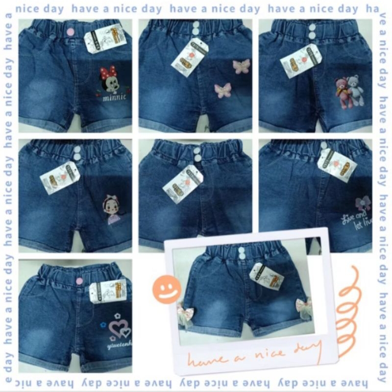 New Fashionable Girls Maong Short For Alangan.(For 3 to 8 years old ...