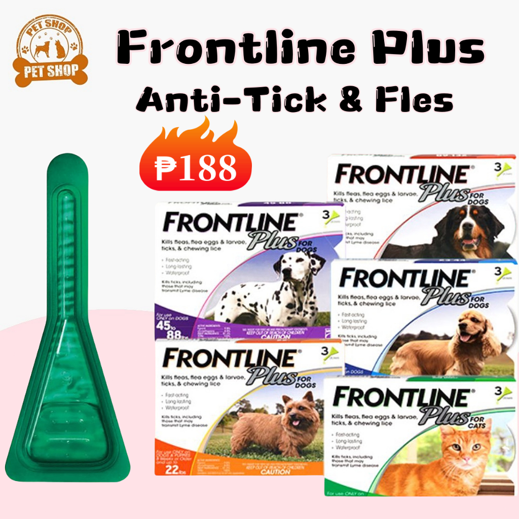 Frontline Plus Anti-Ticks and Fleas Control for Dogs and Cats Fast ...