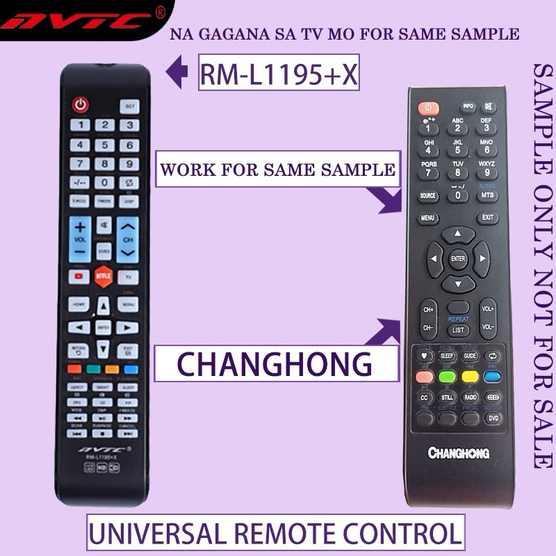 Remote Control for CHANGHONG Universal Smart tv Remote Na Gagana Sa Tv ...