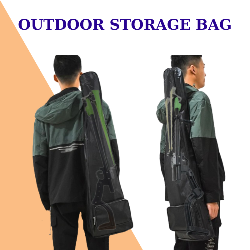 Long Black Backpack Rubber Band Launcher Bag Large Capacity Used for ...