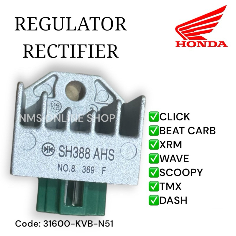 Honda regulator rectifier comp. Honda Click 110 | Honda Beat Carb ...