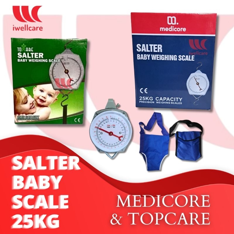 SALTER BABY AND INFANT WEIGHING SCALE, MEDICORE & TOPCARE | Shopee ...