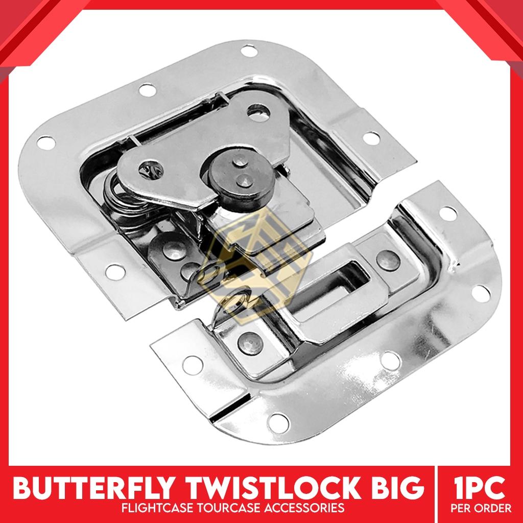 Butterfly Lock Twist Lock w/ Plate For Tourcase (105x115mm) Flight Case ...